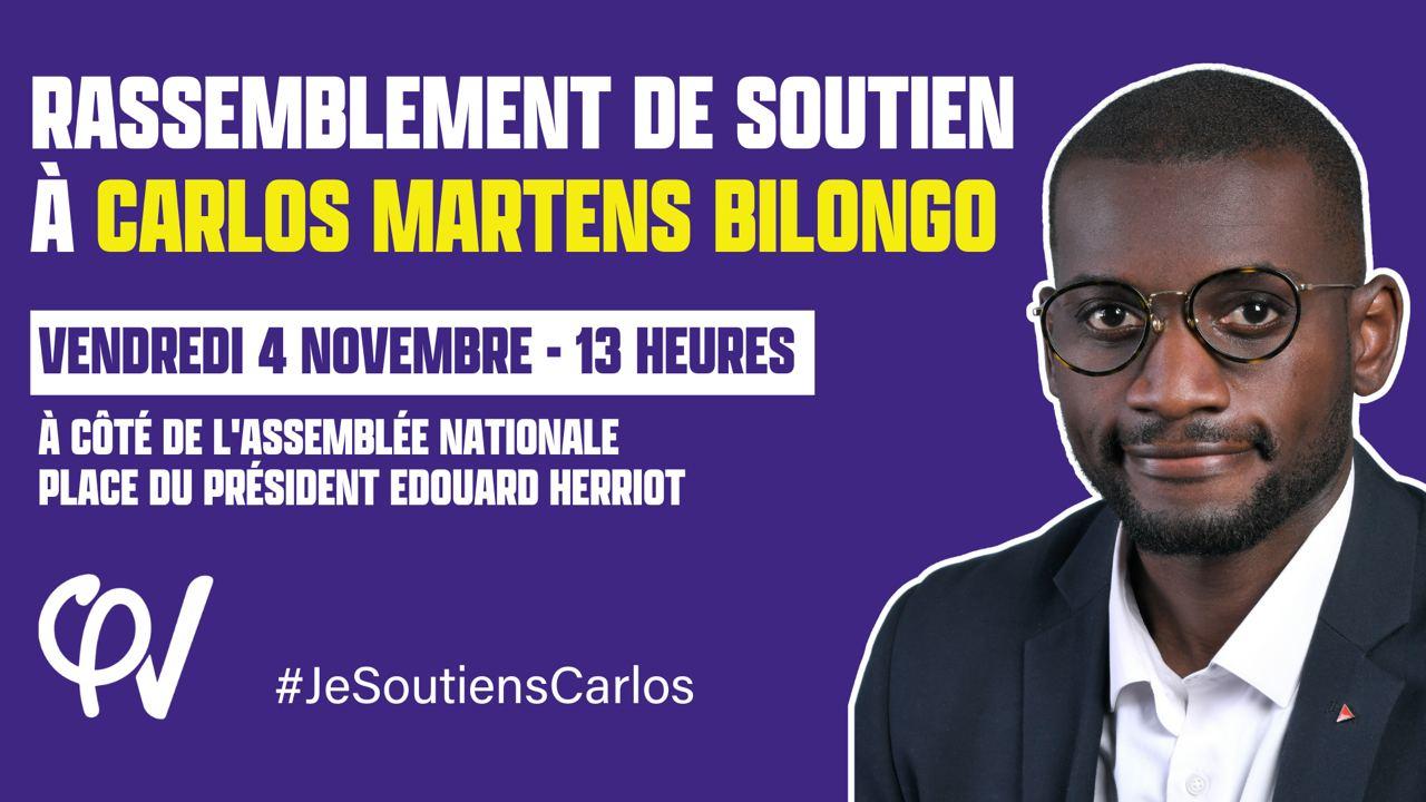 Rassemblement de soutien à Carlos Martens Bilongo — Action Populaire