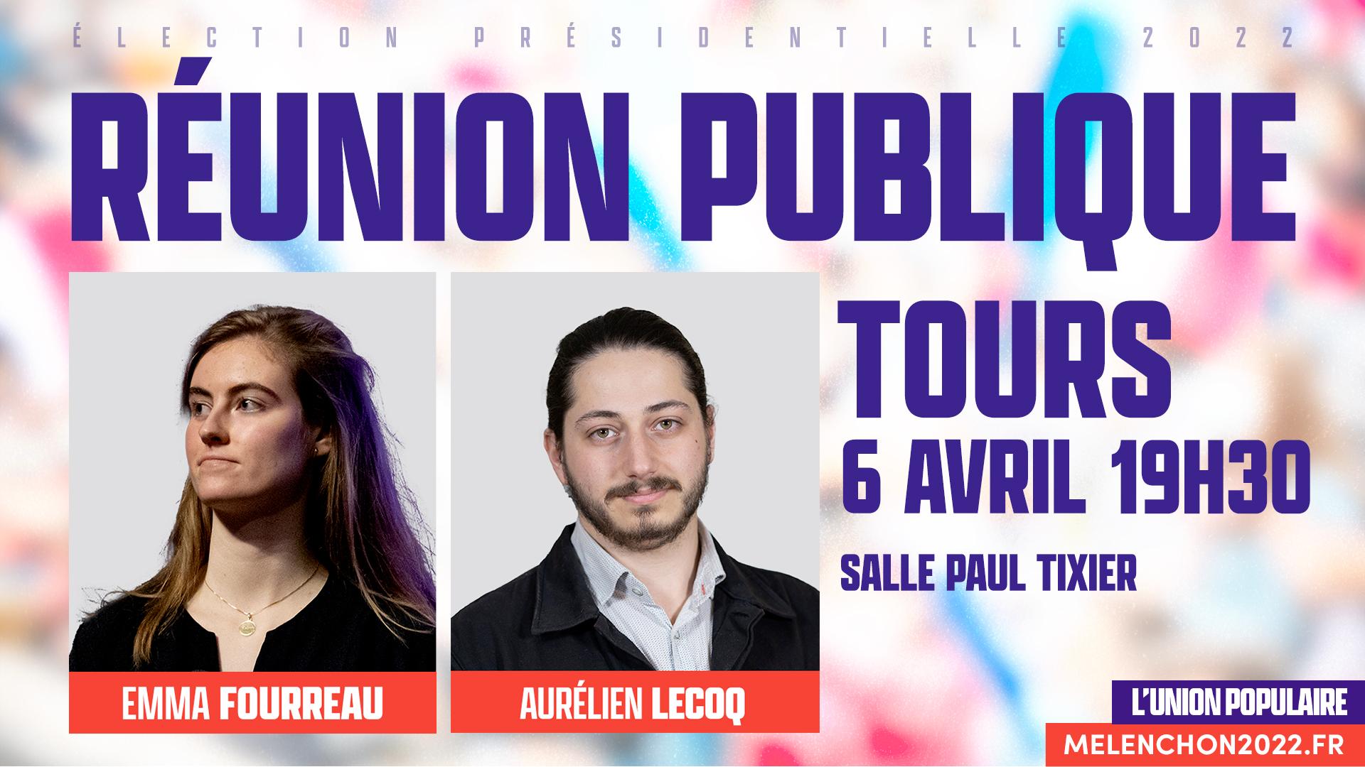 Réunion publique "Avec l'Union populaire, un autre monde est possible ...