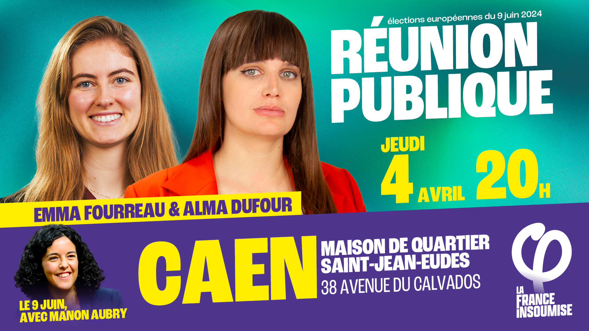 Réunion publique des européennes avec Emma Fourreau et Alma Dufour à ...