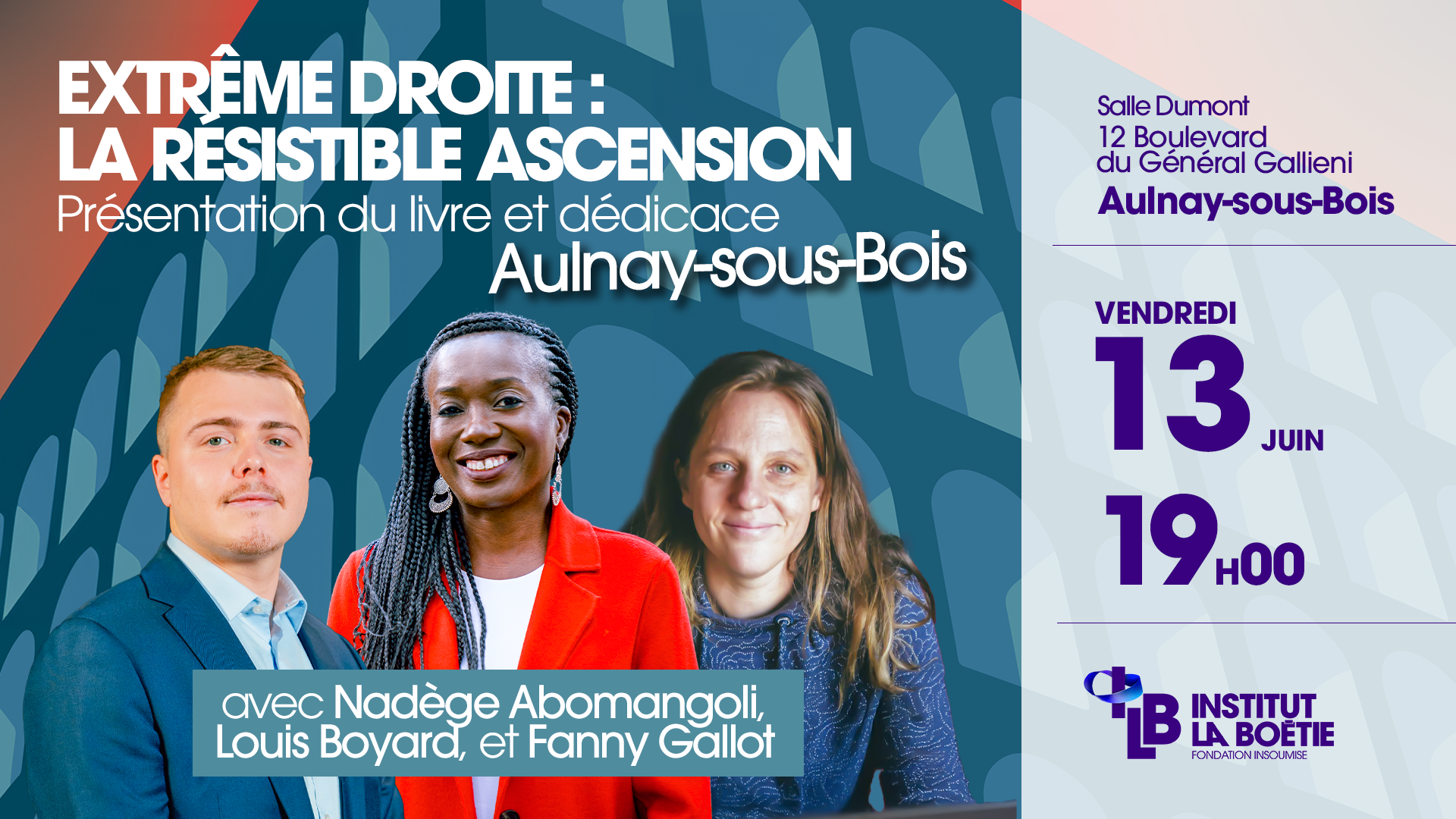 Réunion publique autour du livre « Extrême droite : la résistible ...